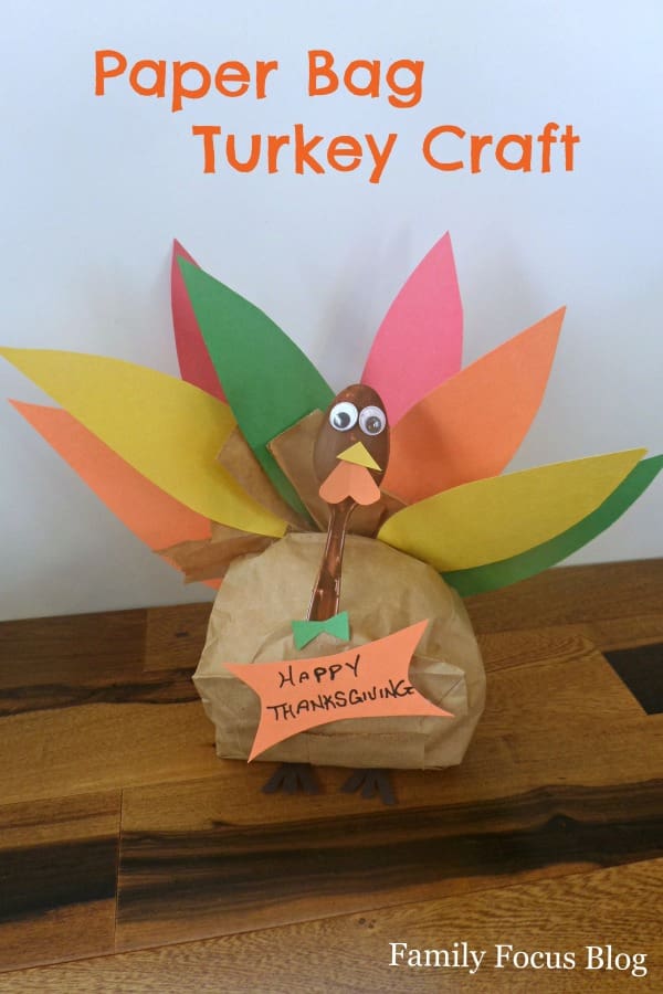 Paper Bag Turkey For Thanksgiving Family Focus Blog
