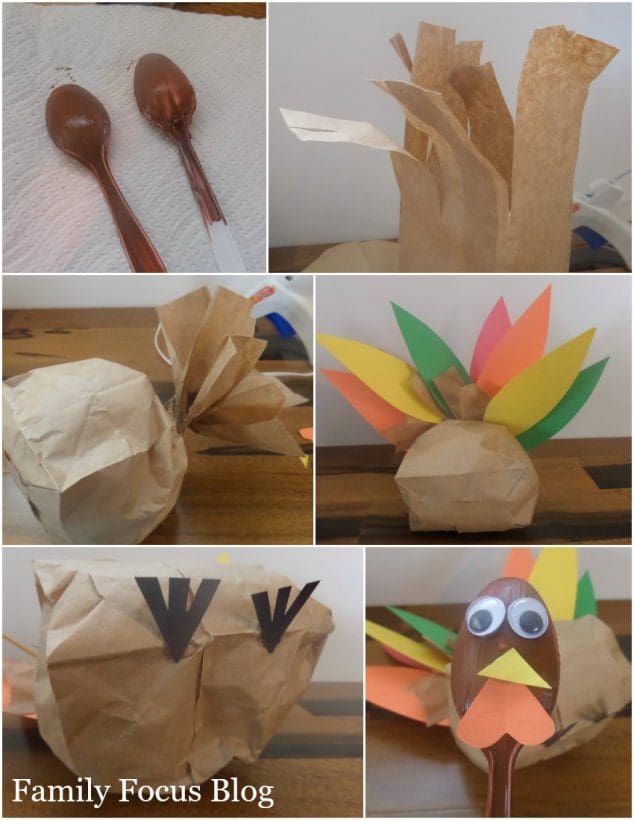 Cute Paper Bag Turkey Craft Tutorial For Thanksgiving