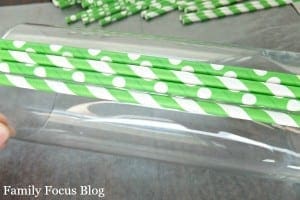 St. Patrick's Day Decor- DIY Pretty Paper Straw Vase