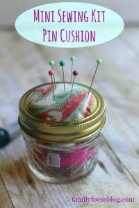 DIY Pin Cushion Sewing Kit Tutorial - Family Focus Blog