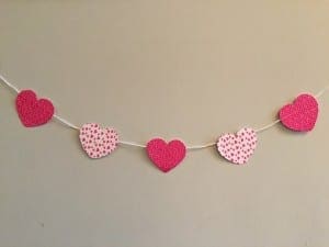 DIY Heart Banner Washi Tape Crafts - Family Focus Blog