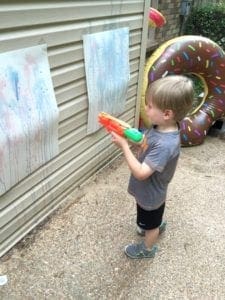 Water Gun Painting [Summer Art Project]