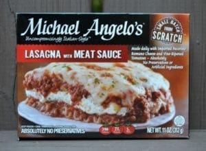 Simple Italian Meal: Michael Angelo's Frozen Lasagna