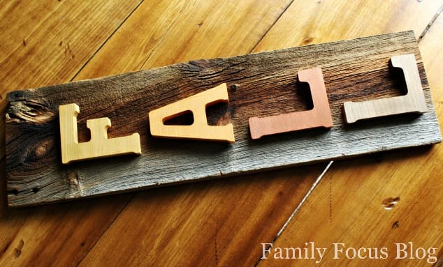 DIY Fall Sign Rustic Decor