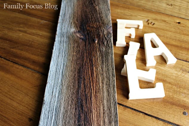 DIY Fall Sign Rustic Decor