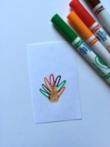 Make A Thumbprint Turkey Magnet: Art Craft For Kids - Family Focus Blog