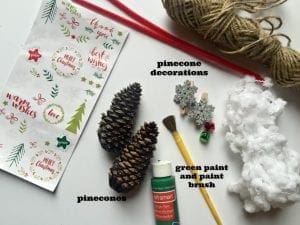 Easy Pine Cone Christmas Tree Craft Tutorial - Family Focus Blog