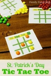 St. Patrick's Day Tic Tac Toe Board Printable