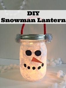 DIY Lantern Snowman Craft For Kids - Family Focus Blog