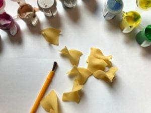 Cute Painted Pasta Flower Art And Craft For Preschool - Family Focus Blog