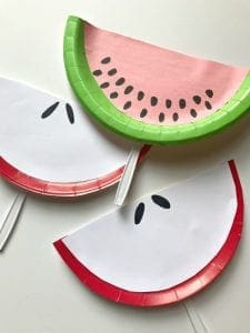 Adorable Fruit Crafts For Kids: Fruit Slice Paper Plate Fans