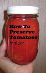 How To Can Tomatoes In Jars