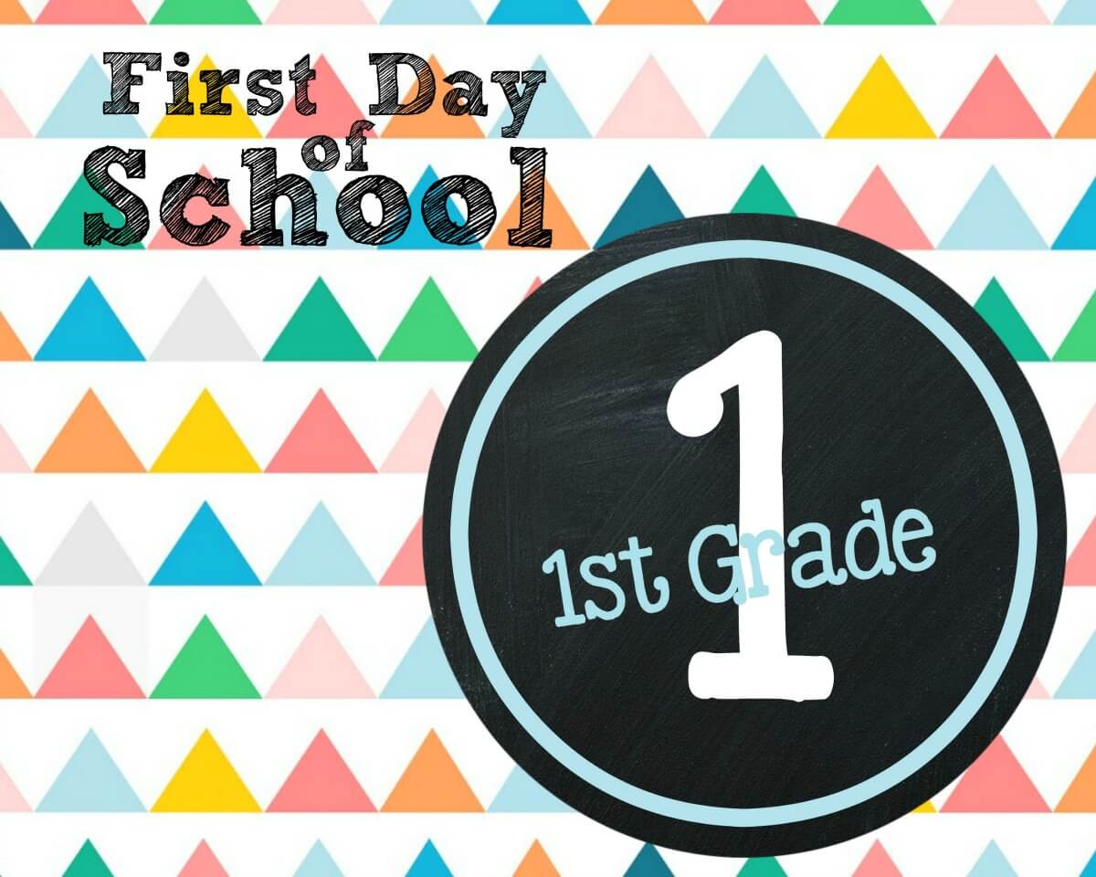 First Day Of School Signs [Free Printable PDFs]
