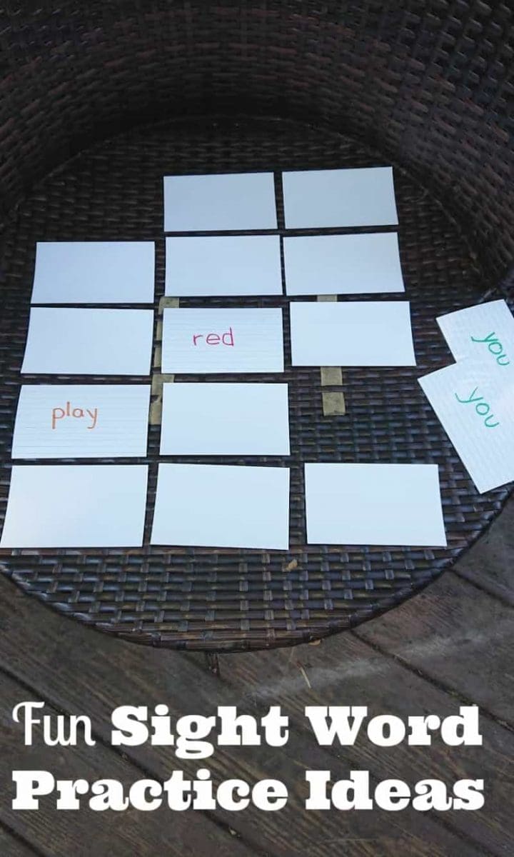 Sight Word Practice Ideas For Beginning Readers