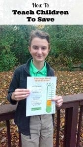 How To Teach Children To Save & A Savings Goal Tracker Printable