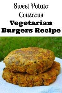 Sweet Potato Couscous Burger- A Veggie Burger Recipe