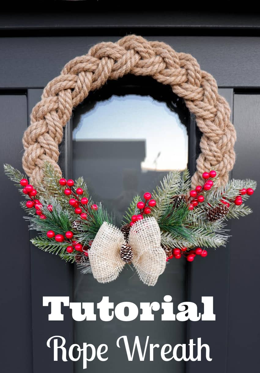 Rope Wreath Tutorial- Easy To Customize For Holidays