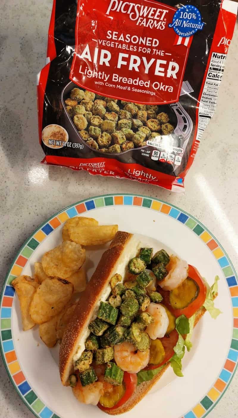 Easy Okra & Shrimp Po'Boy Sandwich Recipe