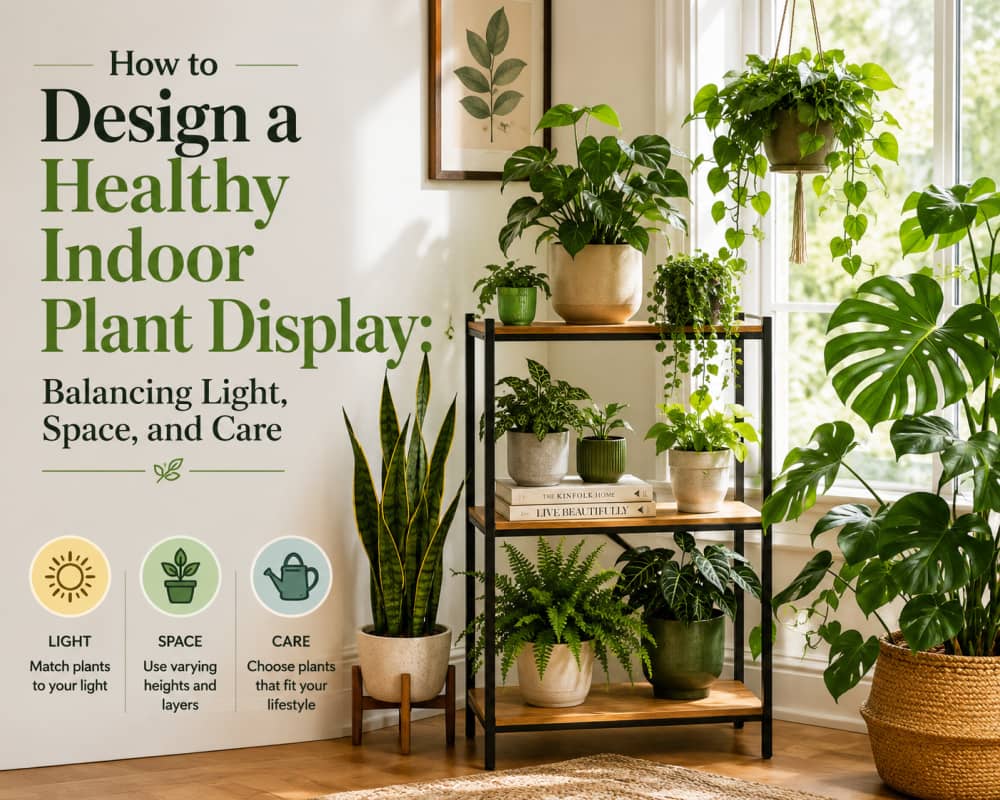 How to Design a Healthy Indoor Plant Display: Balancing Light, Space ...